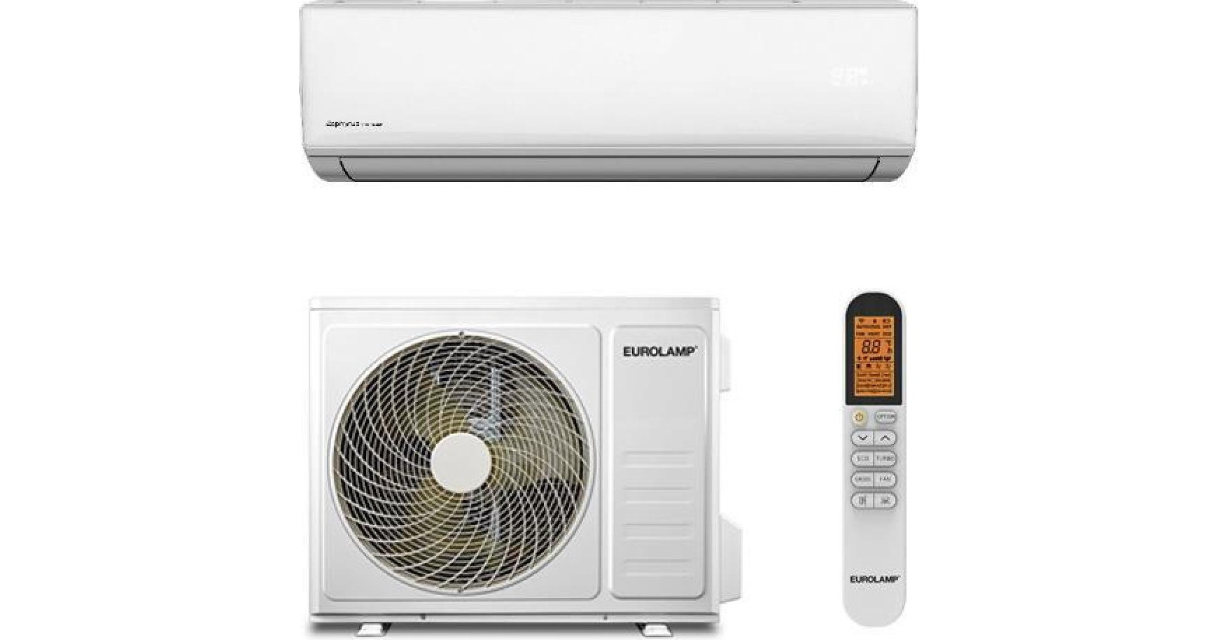 Eurolamp Zephyrus Elite S Series 300-28113 Κλιματιστικό Inverter 12000 ...